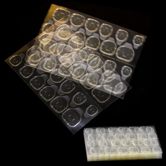 Double Side il Tabs Sticker， Transparent 20 Sheets Press on ils Sticky ...