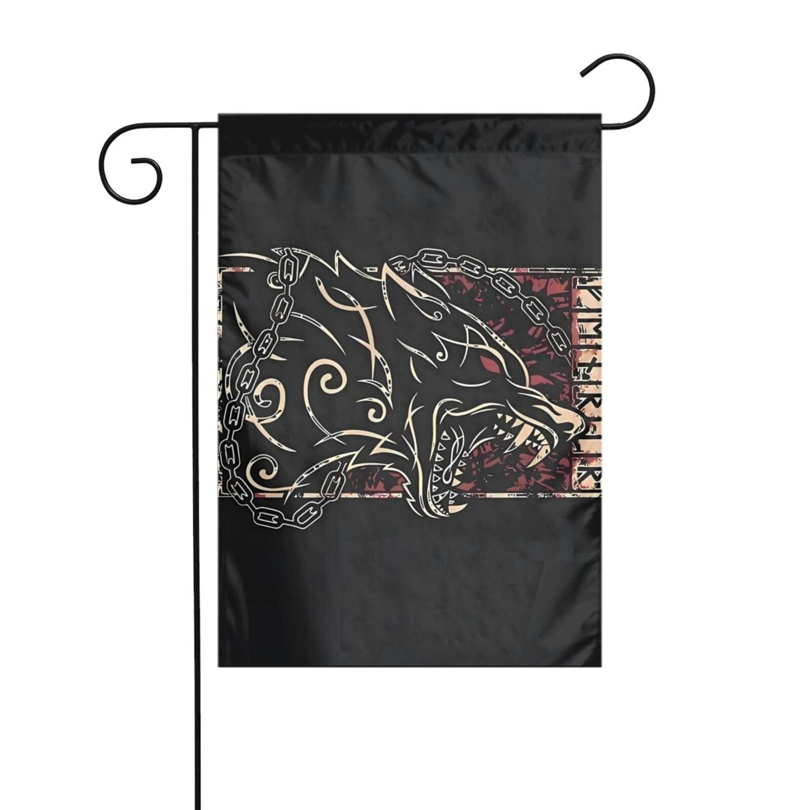 Double Sided 12*18 Inch Norse Mythology Fenrir Wolf Yard Decoration ...