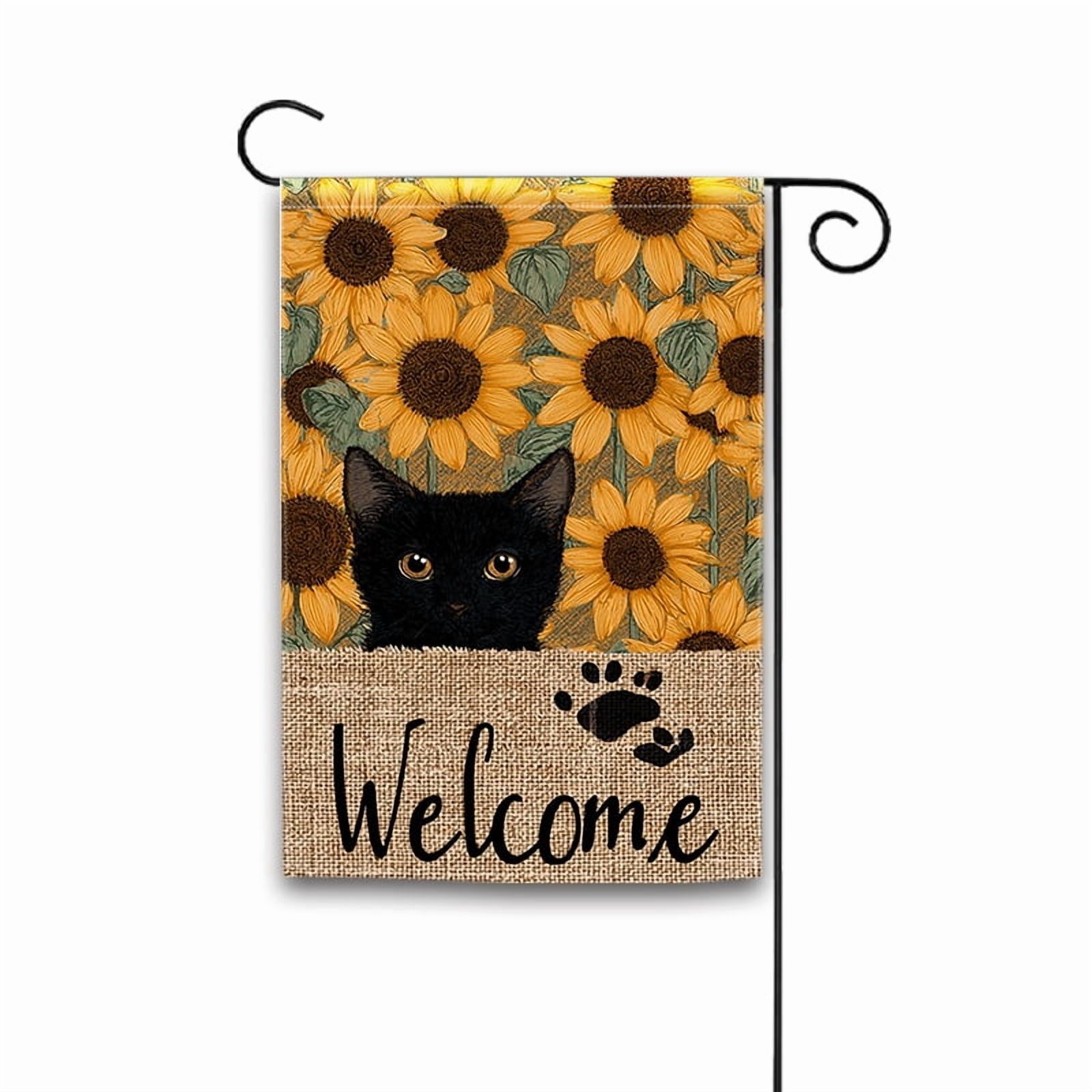 Double-Sided 12x18 Inch Sunflower Summer Garden Flag - Welcome Sign for ...