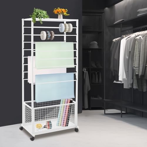 Double-Sided 16-Layer Metal Large Ribbon Holder Organizer Rack Ribbon ...