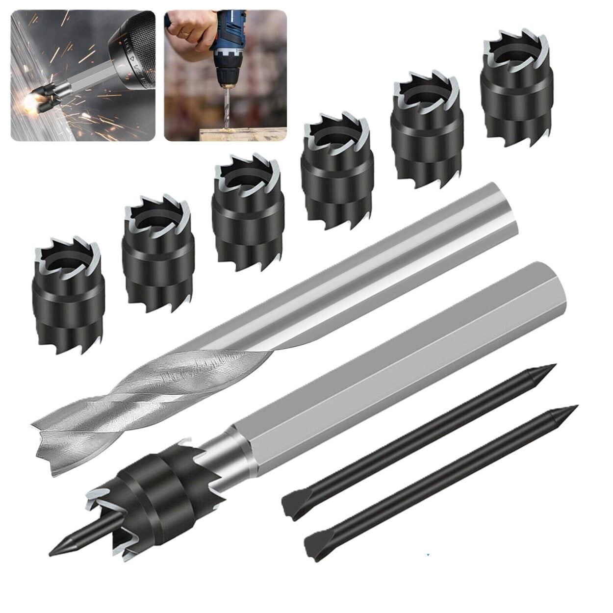 Double Sided 3/8-Inch Spot Weld Cutter Remover Drill Bit Welder Cut ...