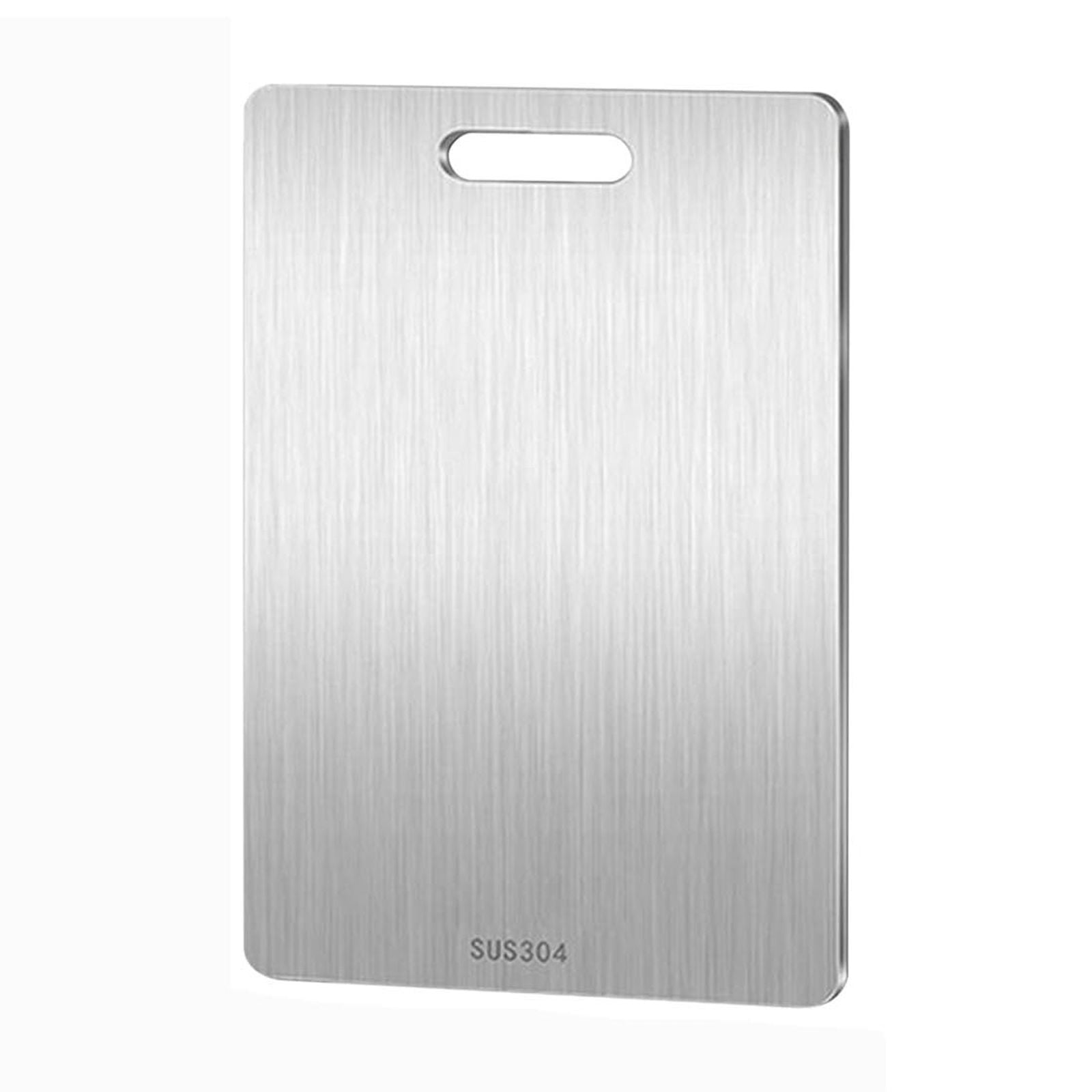 Double Sided 304 Stainless Steel & Wheat Straw Cutting Board, Large 16 ...