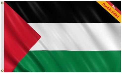 Double Sided 3ply Palestine Flag 5X8FT -Palestinian National Flags ...