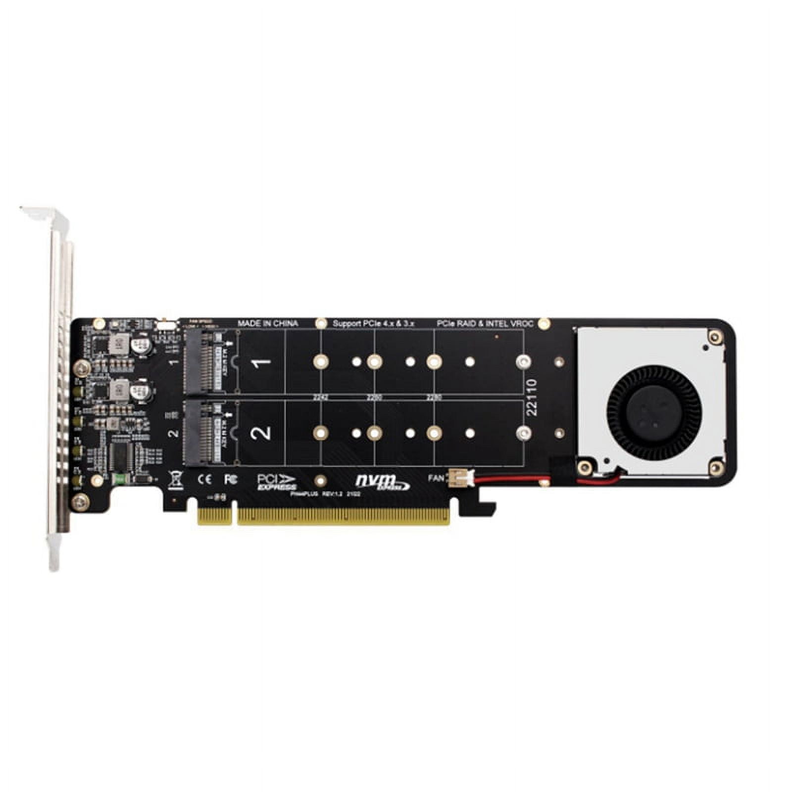 Double-Sided 4-Disk NVME PCI-E X16 Split Card PCI-E X16 to M.2 M-Key ...