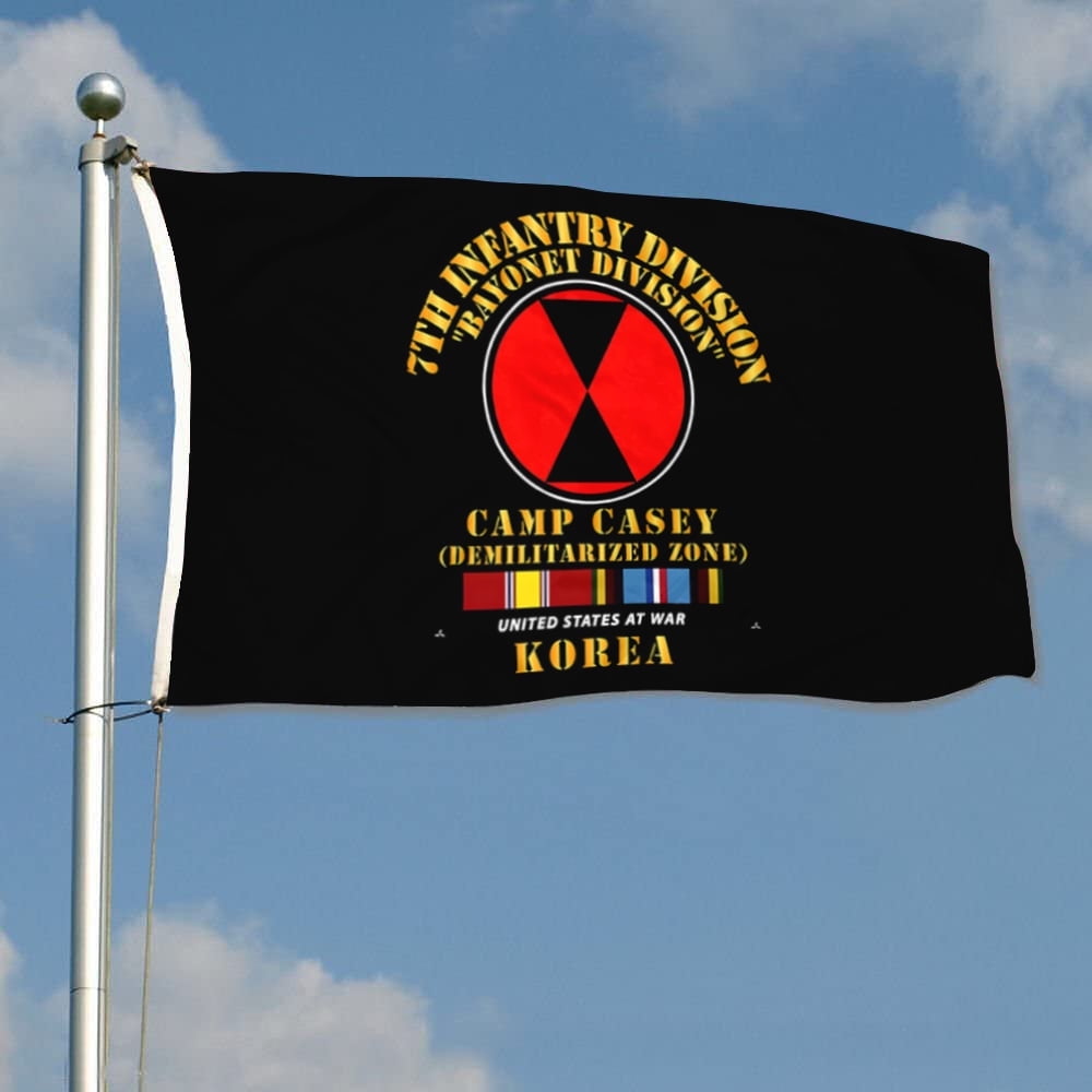 Double Sided 7th Infantry Division Flag 3x5Feet Korea Camp Casey Flag ...