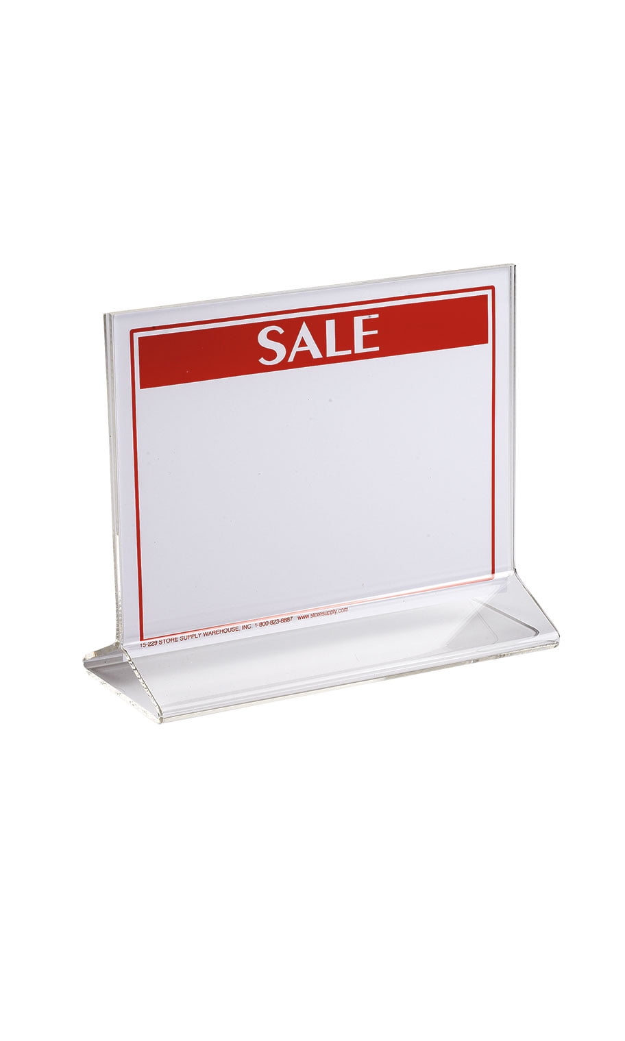 Double-Sided Acrylic Sign Holder - 5 1/2"W x 7”H - Set of 3 - Walmart.com