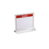 Double-Sided Acrylic Sign Holder - 5 1/2"W x 7”H - Set of 3 - Walmart.com