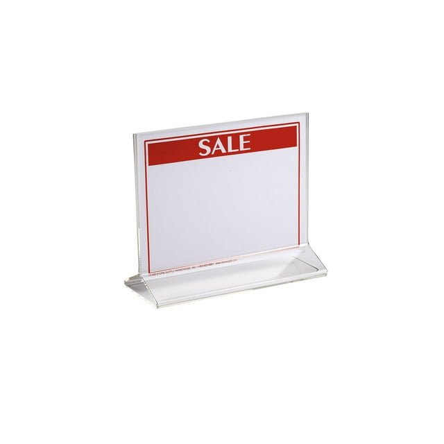 Double-Sided Acrylic Sign Holder - 5 1/2"W x 7”H - Set of 3 - Walmart.com