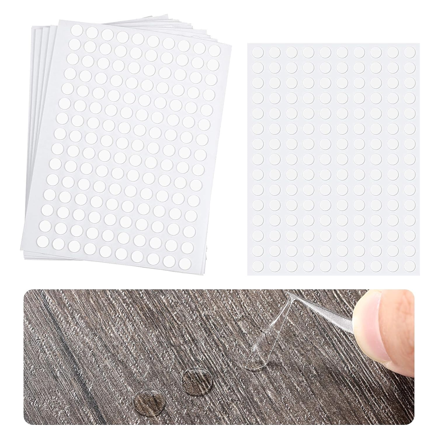 Double Sided Adhesive Dots Clear Glue Point Tape Stickers Balloon Glue ...