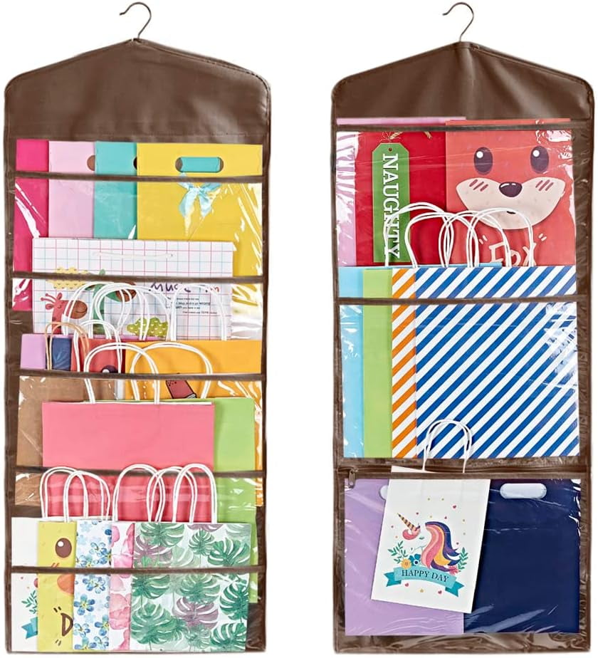 Double Sided Bag Storage Organizer with Multiple Front and Pockets ...