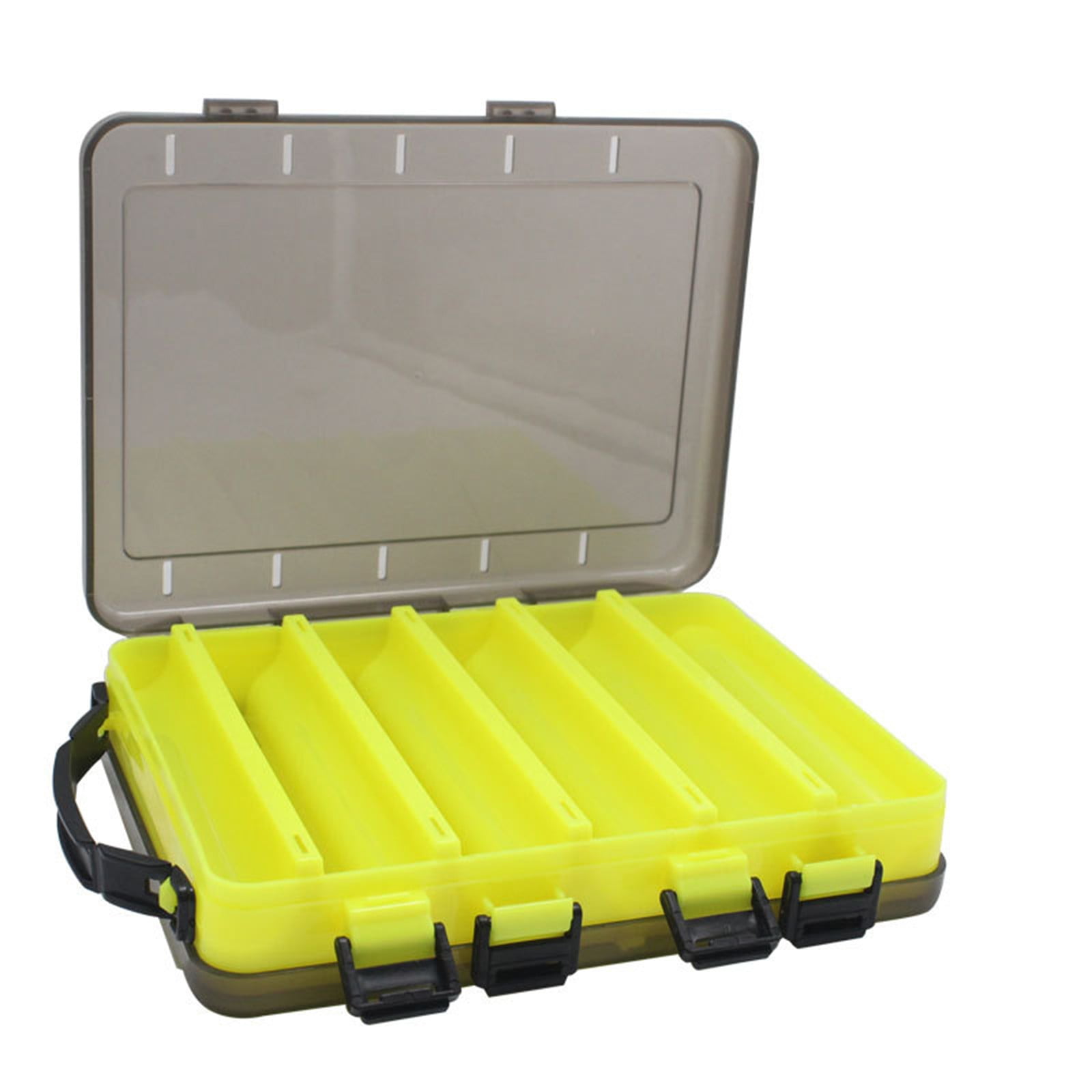 Double Sided Bait Box Transparent Visible Plastic Bait Hook Box ...