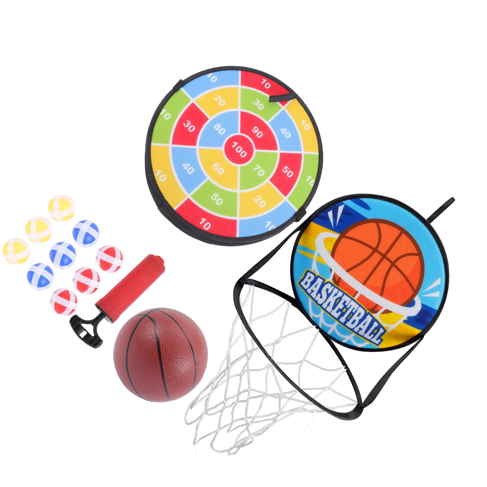 Double Sided Basket Toy Toys Basketball Hoop Mini Dart Board The Door ...