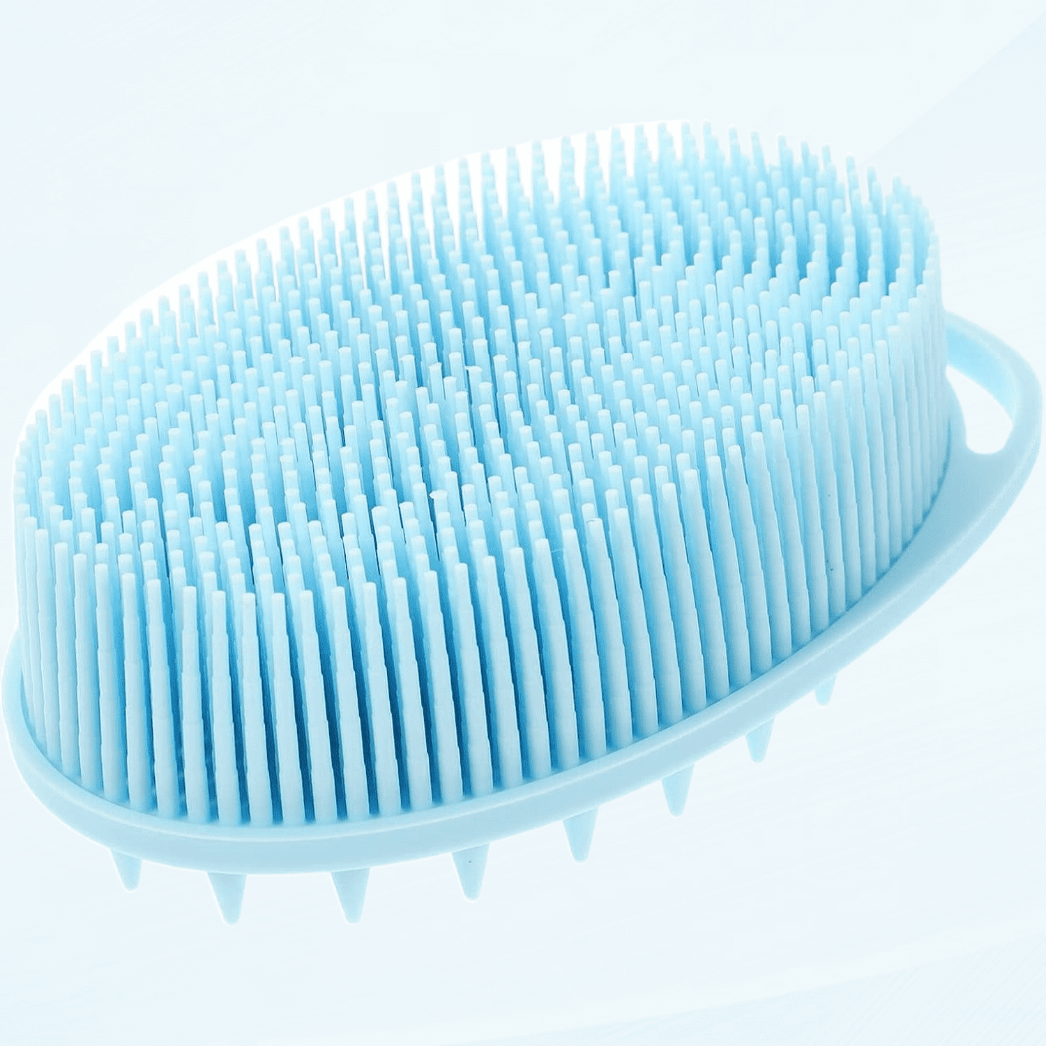 Double Sided Bath Brush Scalp Scrub Brush Cleansing Shampoo Silicone ...
