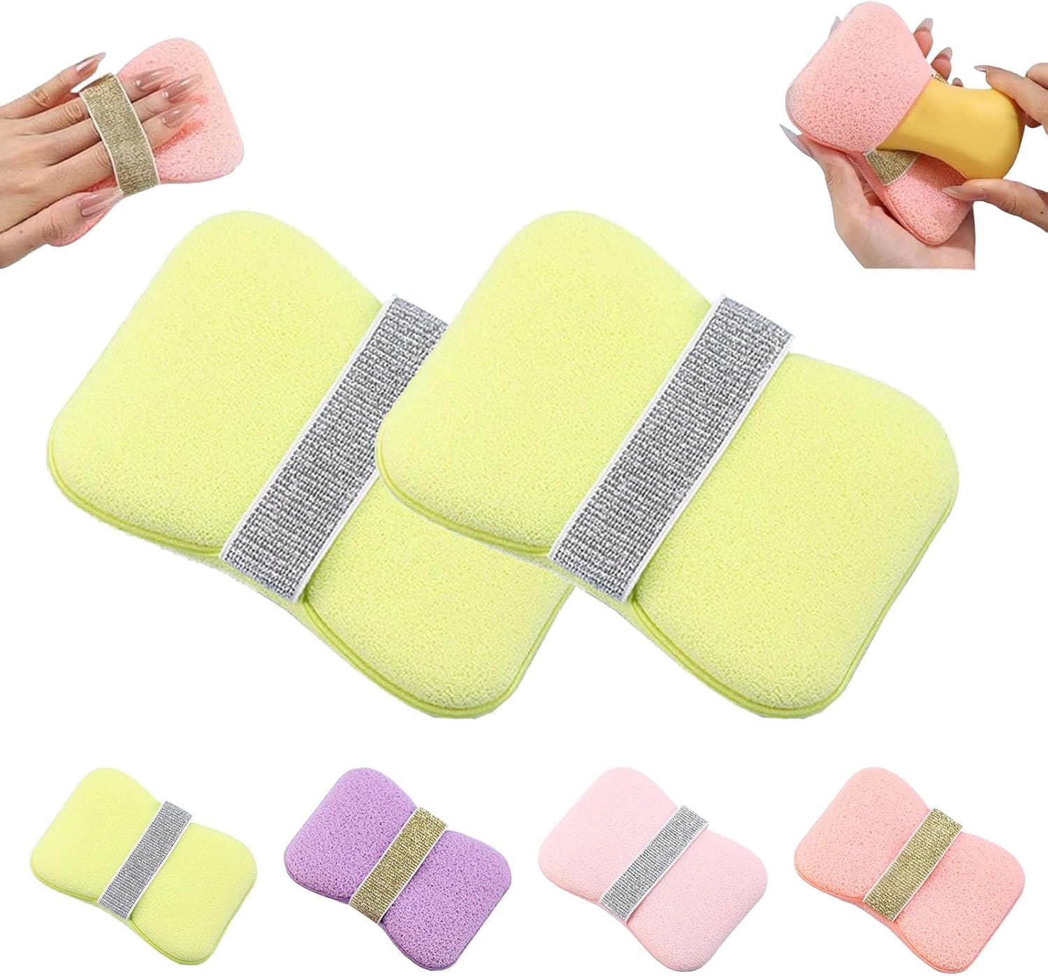 Double-Sided Bath Foaming Bag, 2-in-1 Double-Sided Exfoliating Bath ...