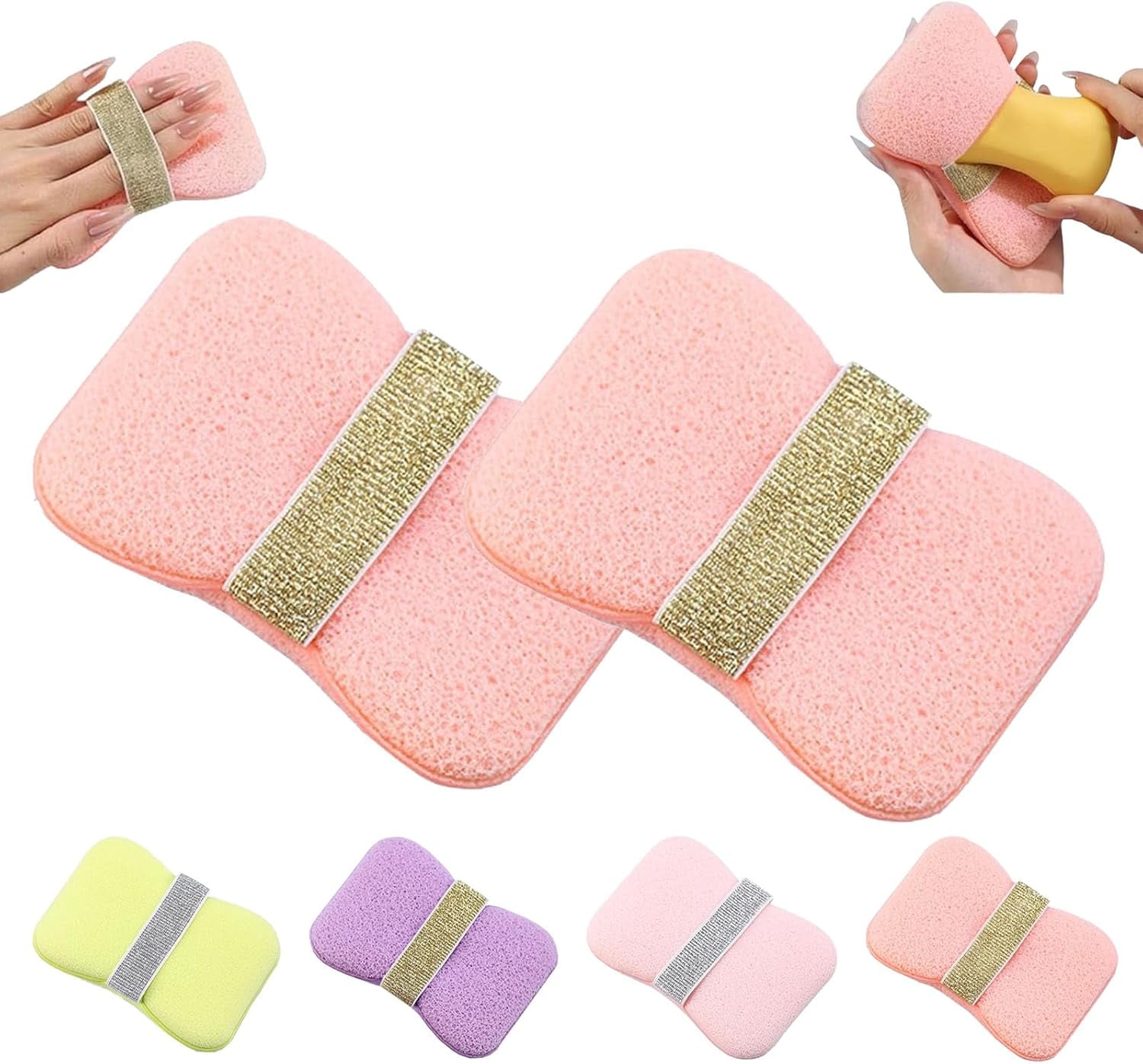 Double-Sided Bath Foaming Bag, 2-in-1 Double-Sided Exfoliating Bath ...