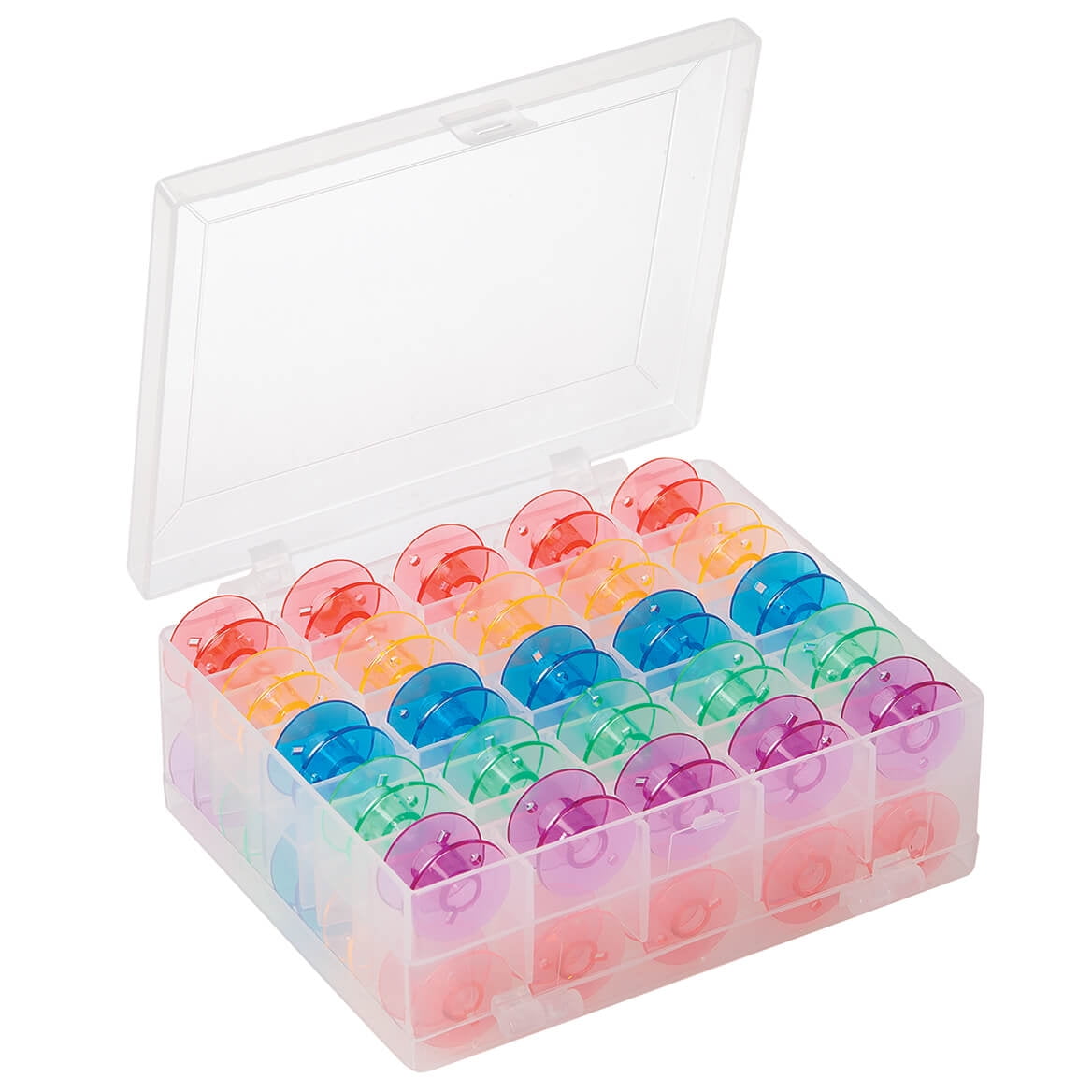 Double-Sided Bobbin Box with 50 Bobbins - Walmart.com