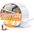 Double Sided Carpet Tape for Area Rugs, 4 Inch x 30 Yards - Anti Slip ...