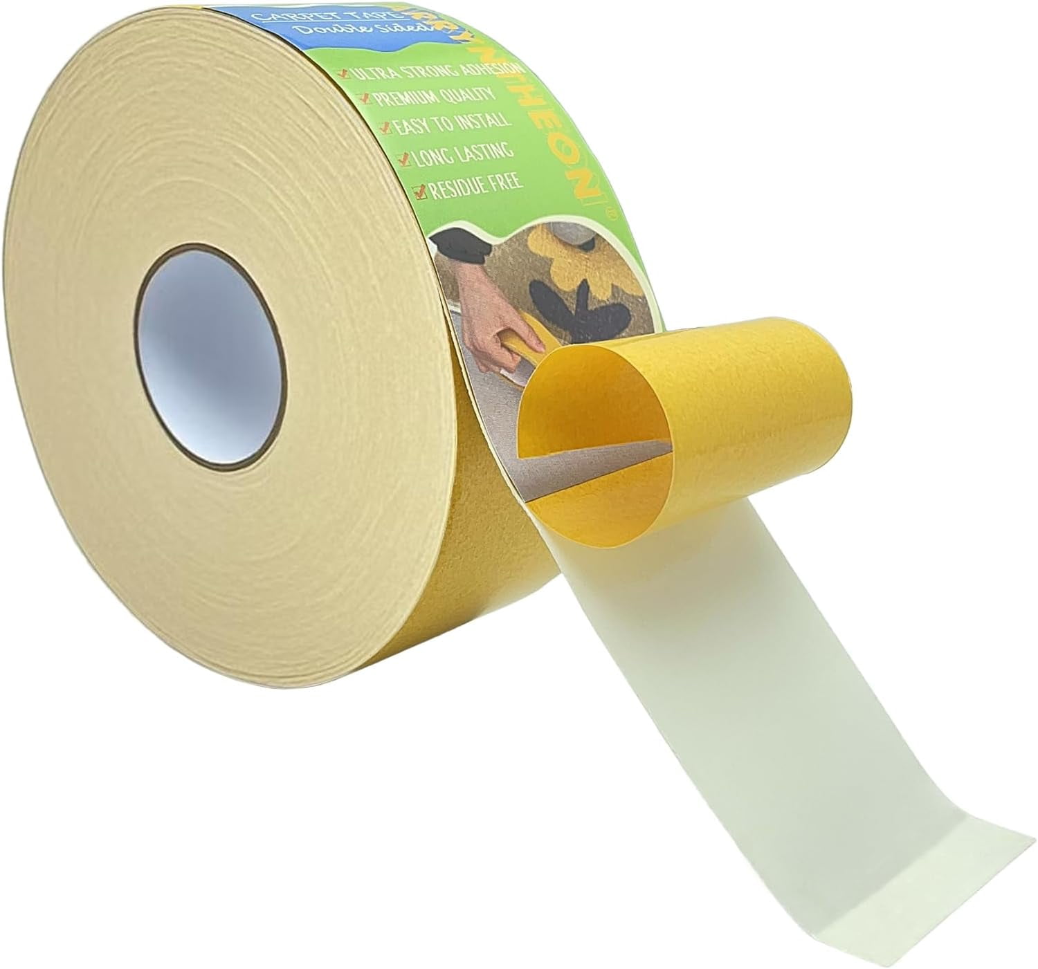 Double Sided Carpet Tape for Hardwood Floors 2 Inch x 15 Yards Non Slip ...