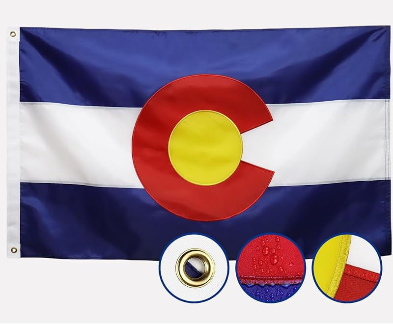 Double Sided Colorado State Flag 3x5 Outdoor The Longest Lasting CO ...