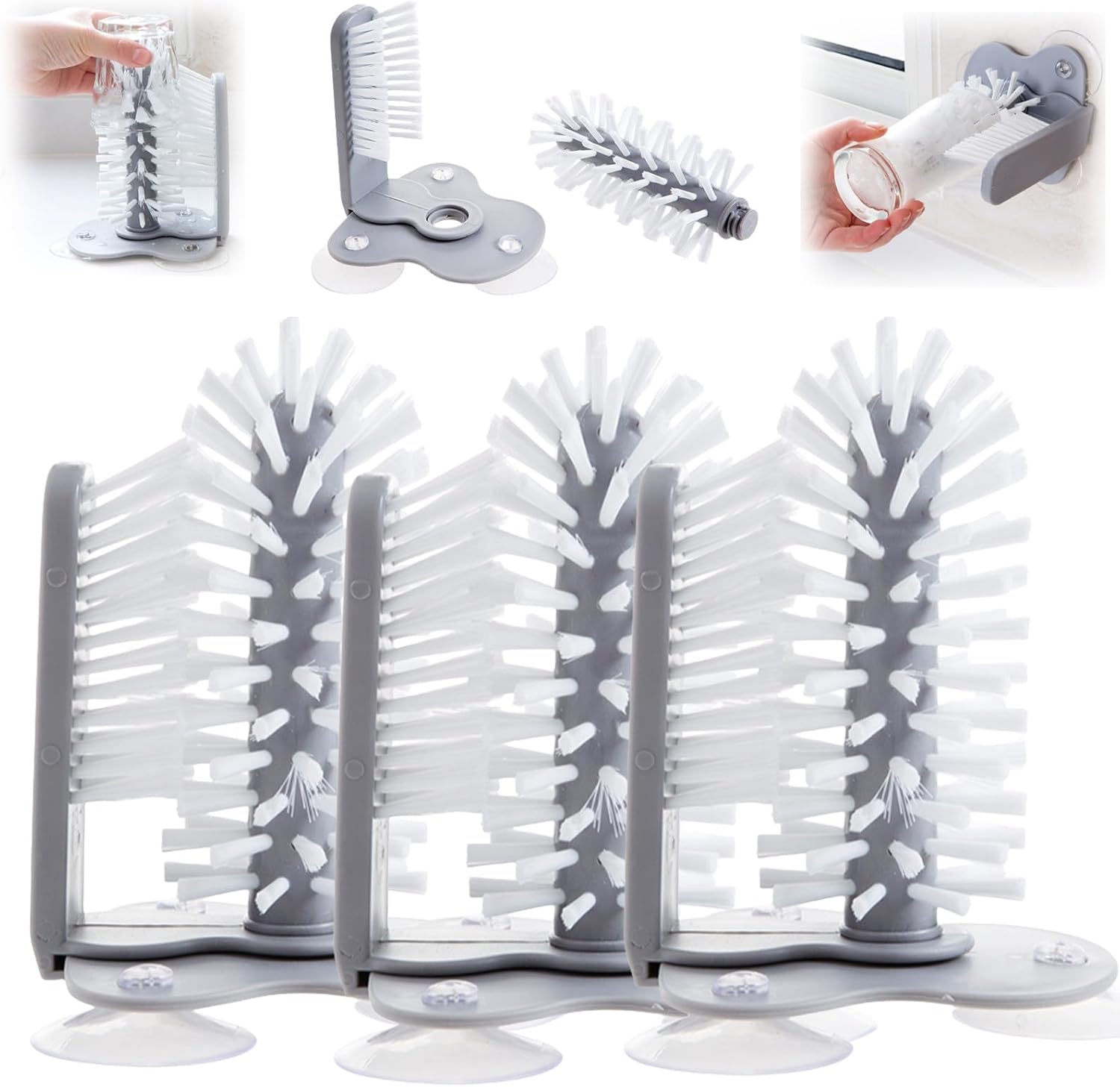 Double-Sided Cup Cleaner, Lazy Double-Sided Cup Cleaner, Detachable ...
