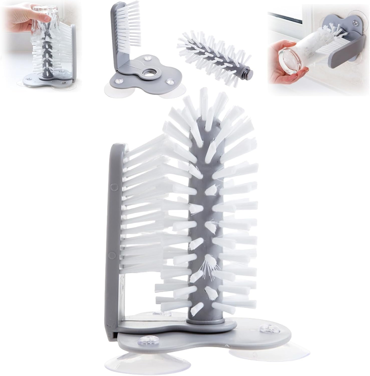 Double-Sided Cup Cleaner, Lazy Double-Sided Cup Cleaner, Detachable ...