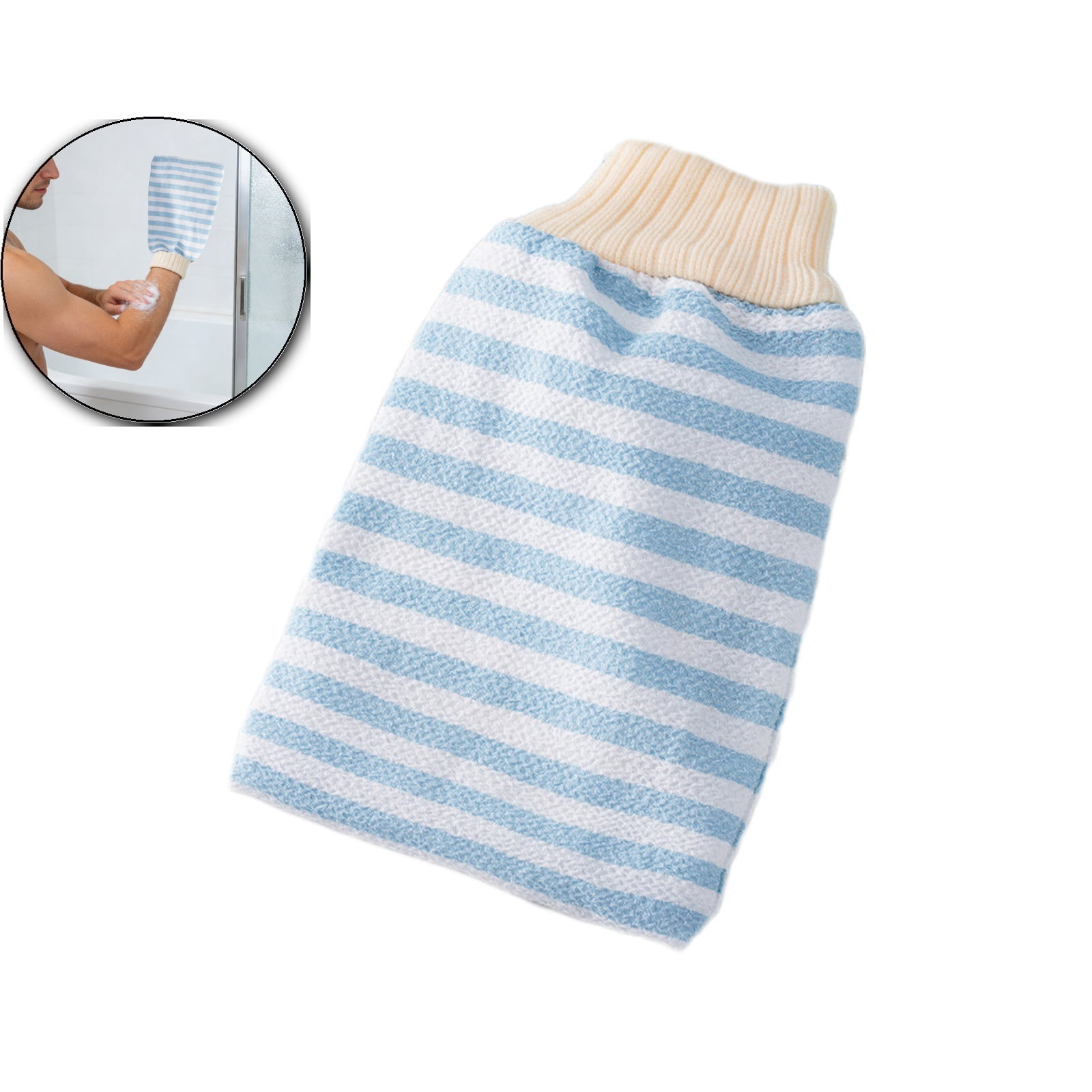 Double Sided Deep Exfoliating Mitt, Exfoliating Glove Body Scrubber ...