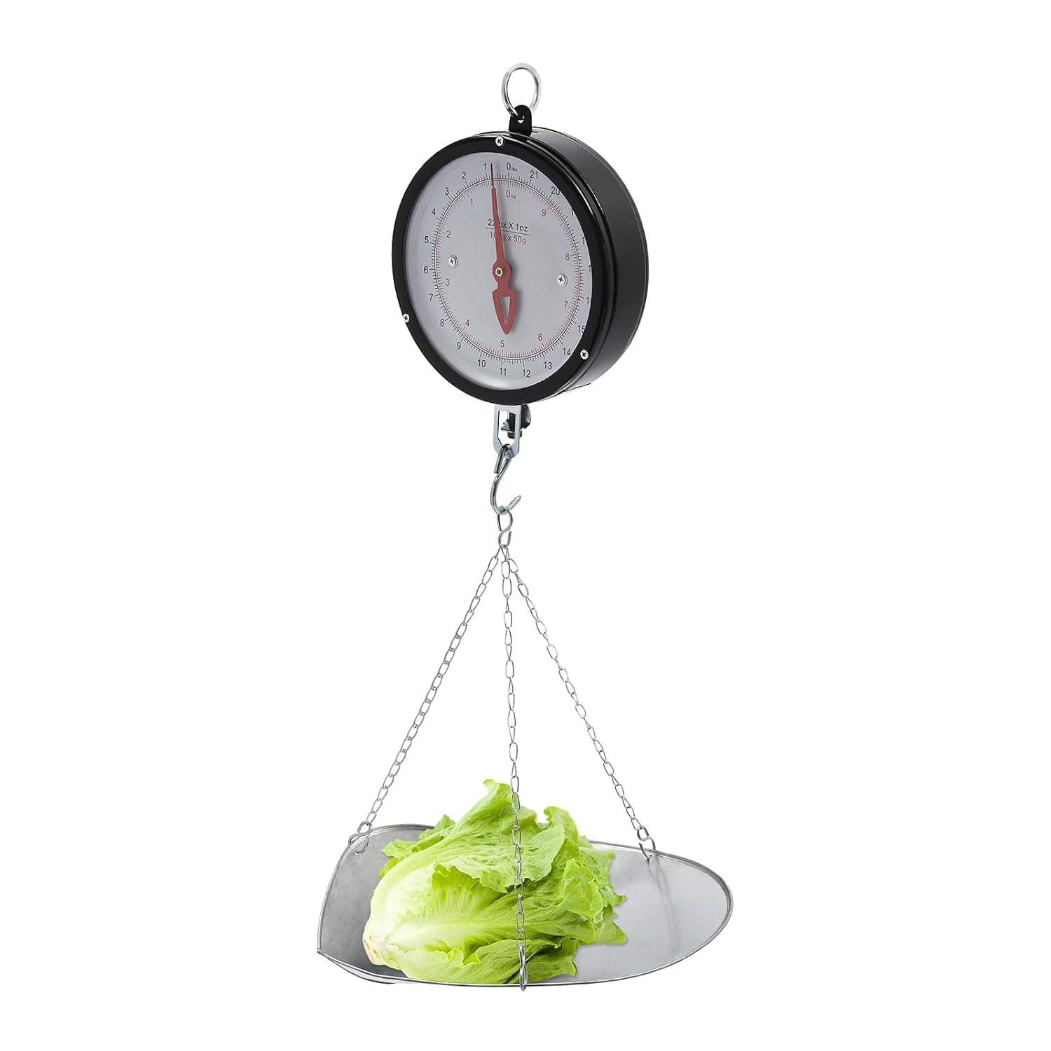 Double-Sided Dial Hanging Scale 22LBS, Mechanical Hanging Scale with ...