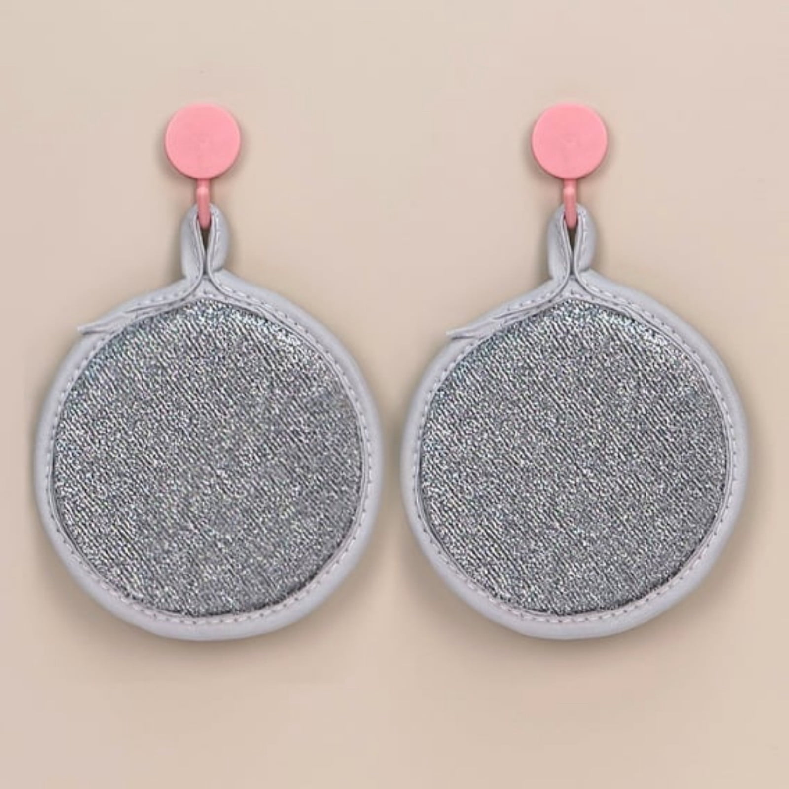 Double-Sided Dishwashing Sponge With High Elastic Circular Shape Non ...