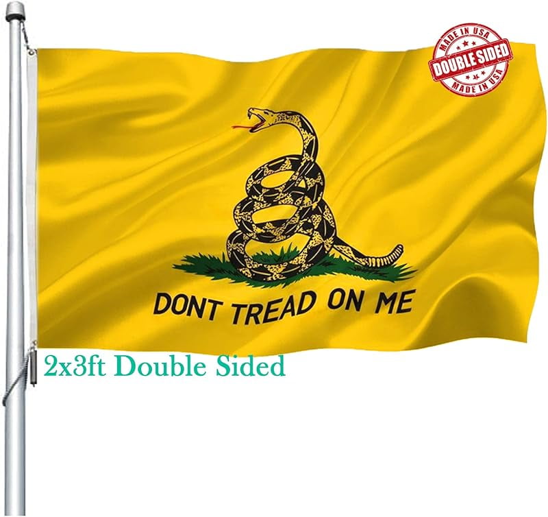 Double Sided Dont Tread on Me Gadsden Flag- Heavy Duty Don't Tread on ...
