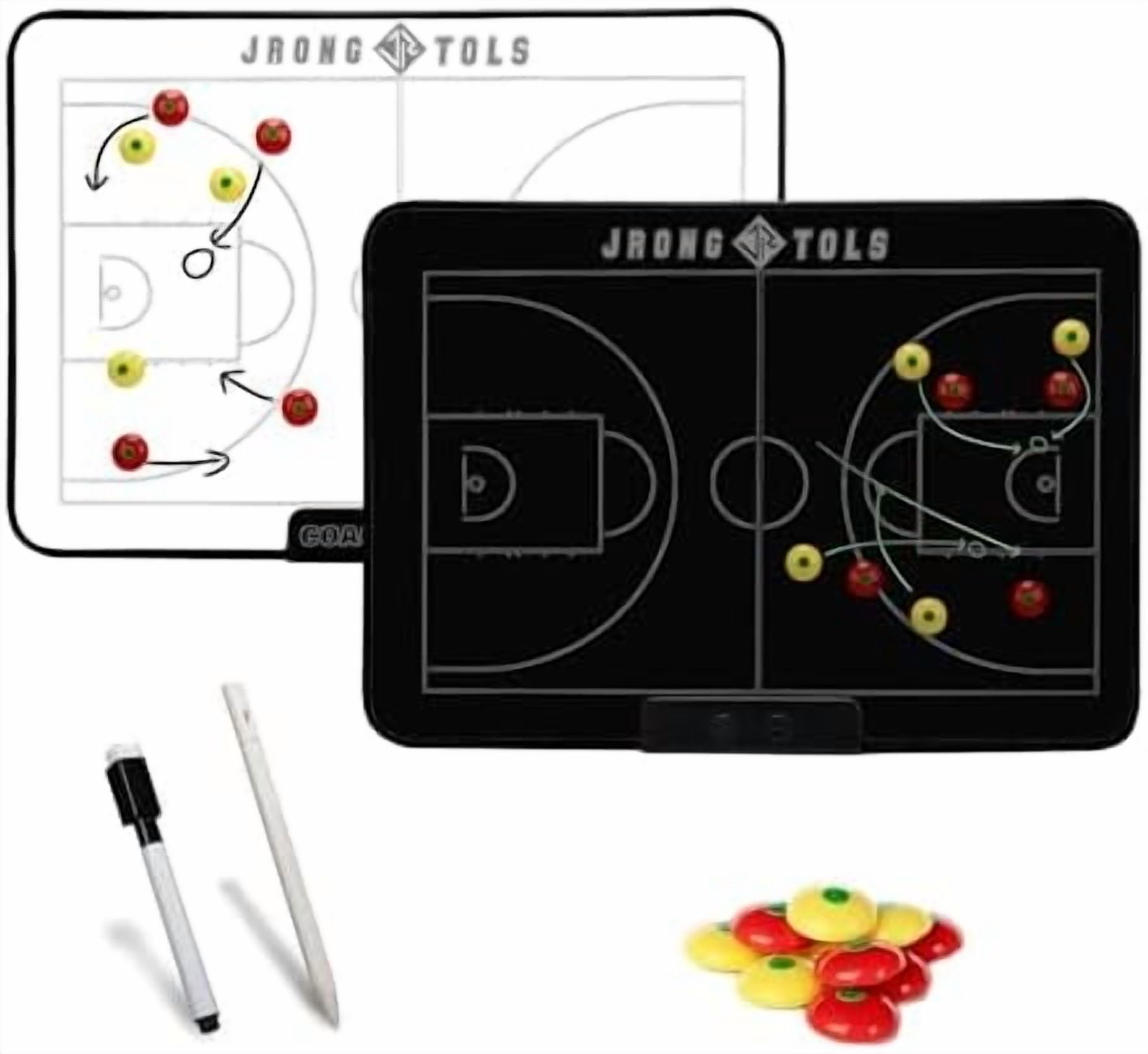 Double-Sided Electronic Coaching Board 15.5 Inch LCD Screen Basketball Tactical Coach Board with ...