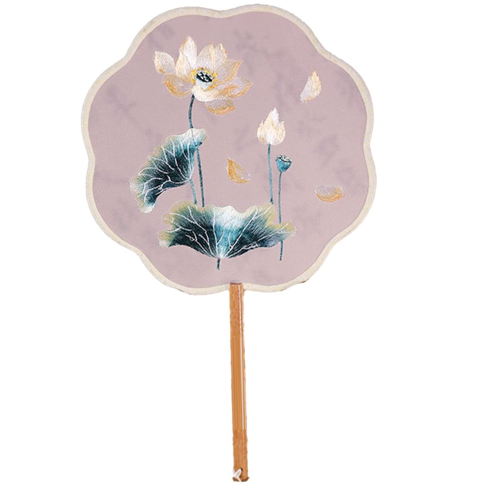 Double-Sided Embroidered Round Fan Ancient Style Suzhou Embroidery ...
