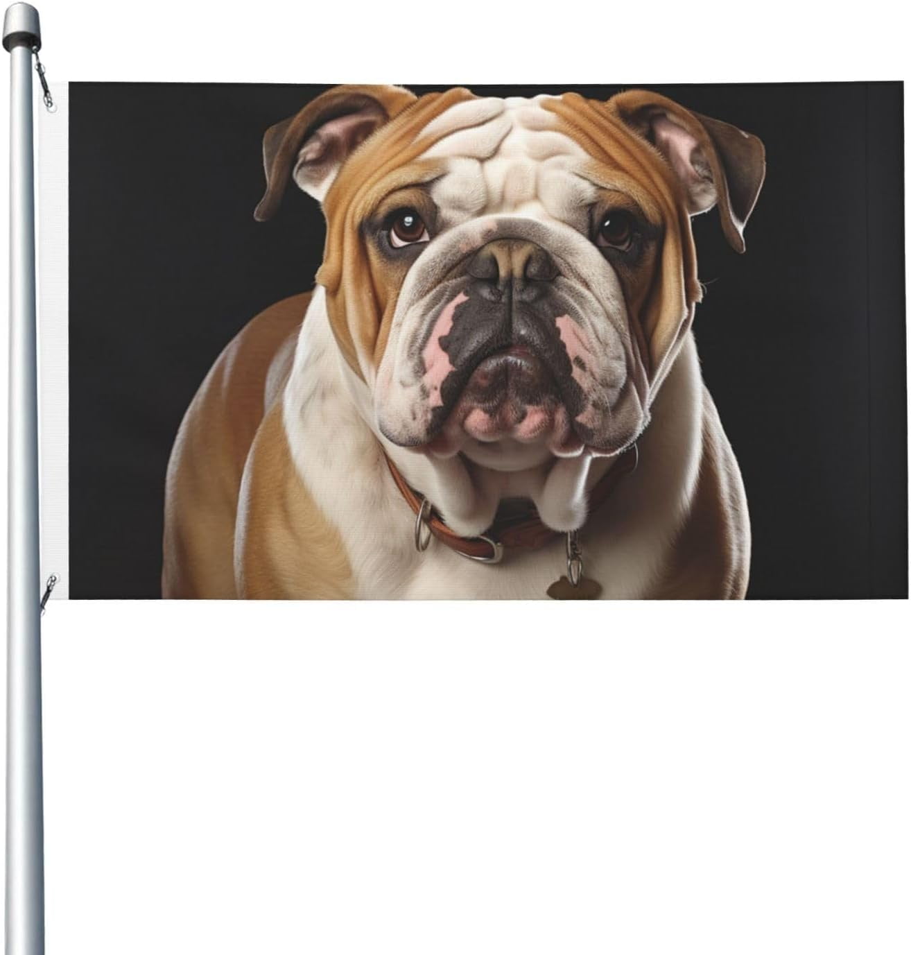 Double Sided English-Bulldog Print Garden Yard Flags Greeting Banner ...