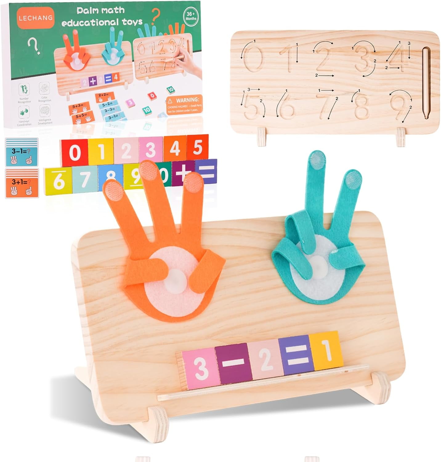 Double-Sided Finger Math Manipulatives – Montessori Preschool Learning ...