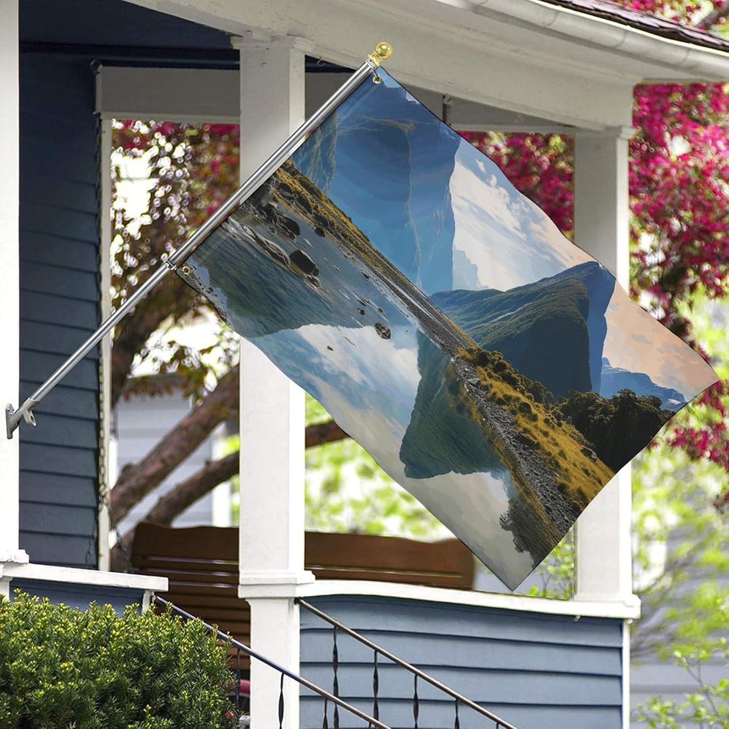 Double Sided Fiordland National Park Garden Yard Flags in Greeting ...