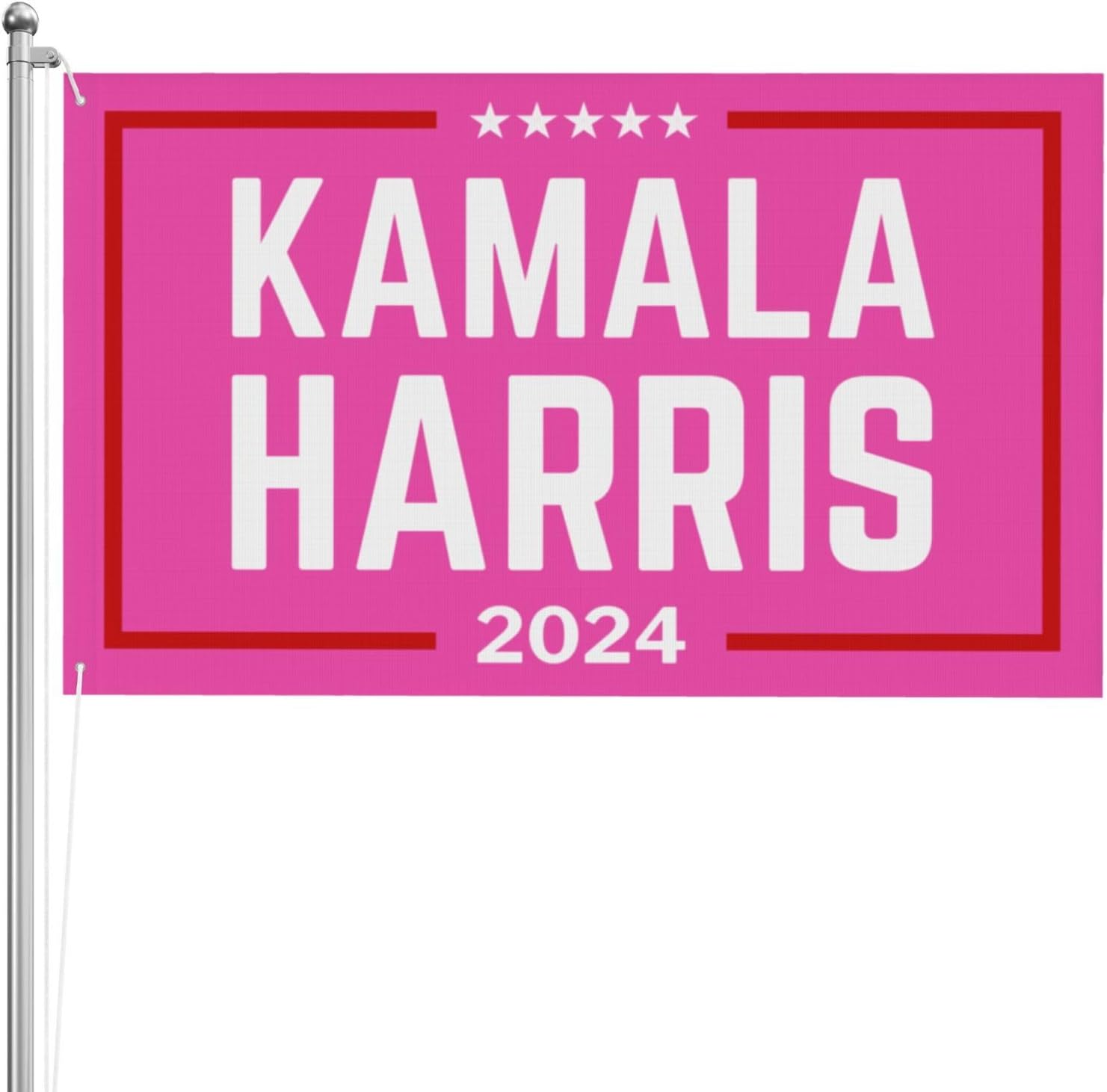 Double Sided Flag, Kamala Harris 2024 Flag Pink, Women Girls For Kamala ...