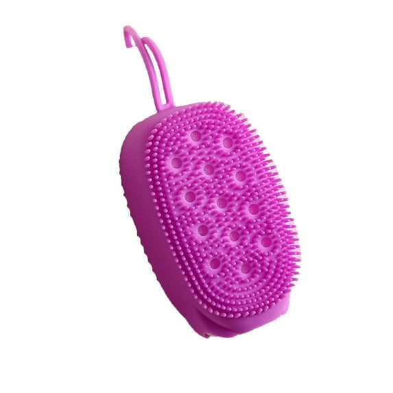 Double-Sided Foam Back Scrub Brush, Ergonomic Exfoliating Bath Brush ...