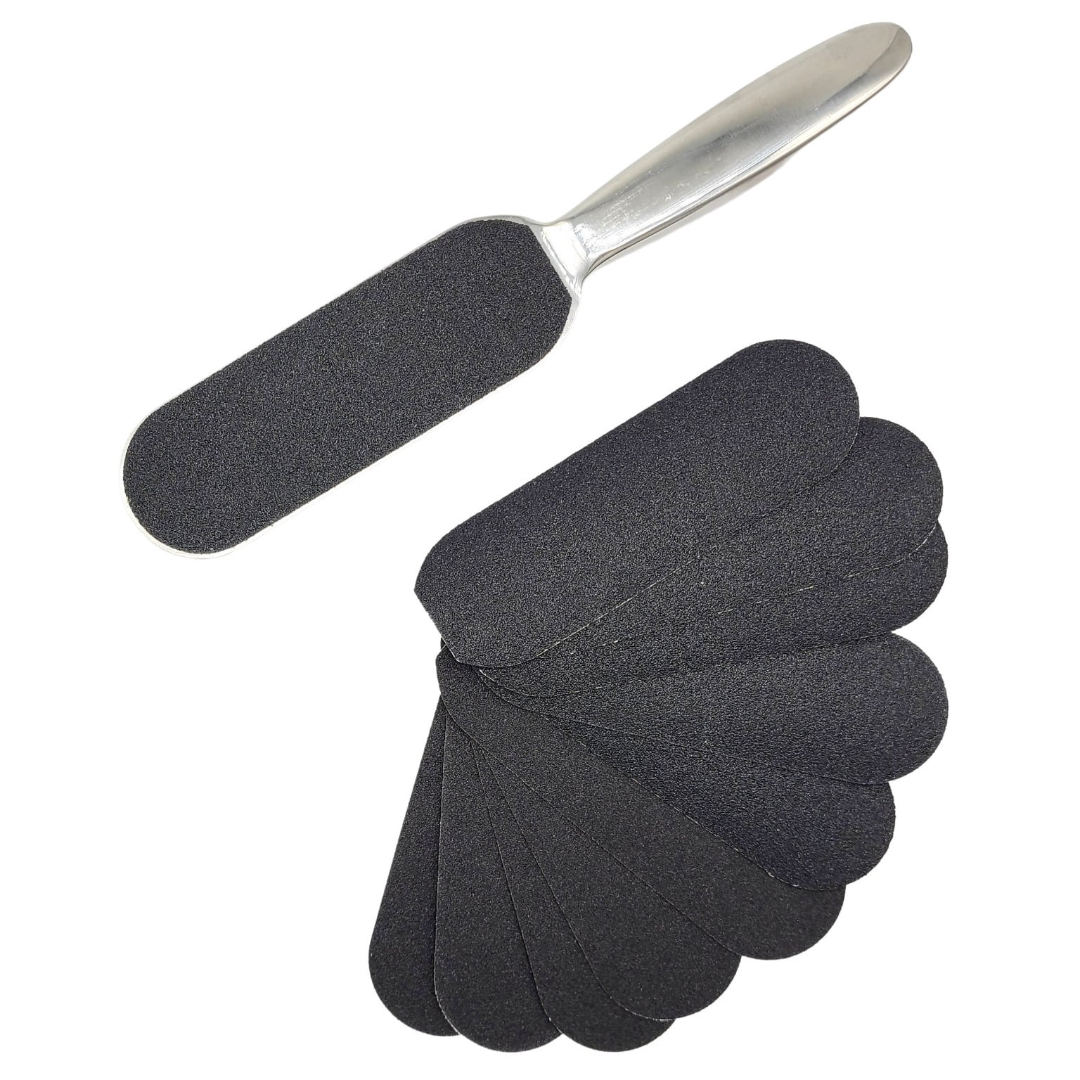 Double Sided Foot File with 5 Coarse and 5 Fine Self Adhesive Sandpaper ...
