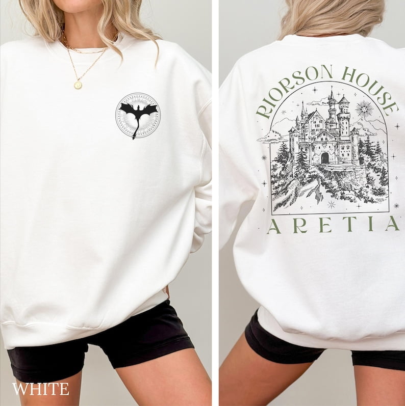 Double Sided Fourth Wing Sweatshirt Xaden Riorson House Aretia Basgiath ...