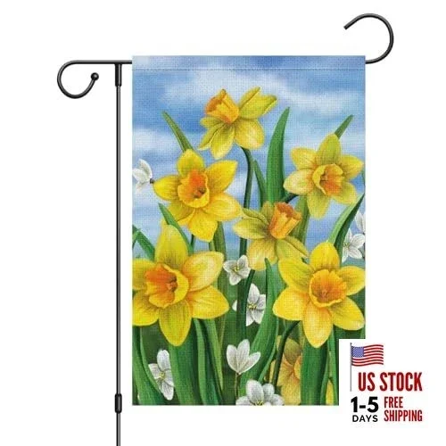 Double Sided Garden Flag Vertical Welcome Spring Summer Outdoor Decor ...