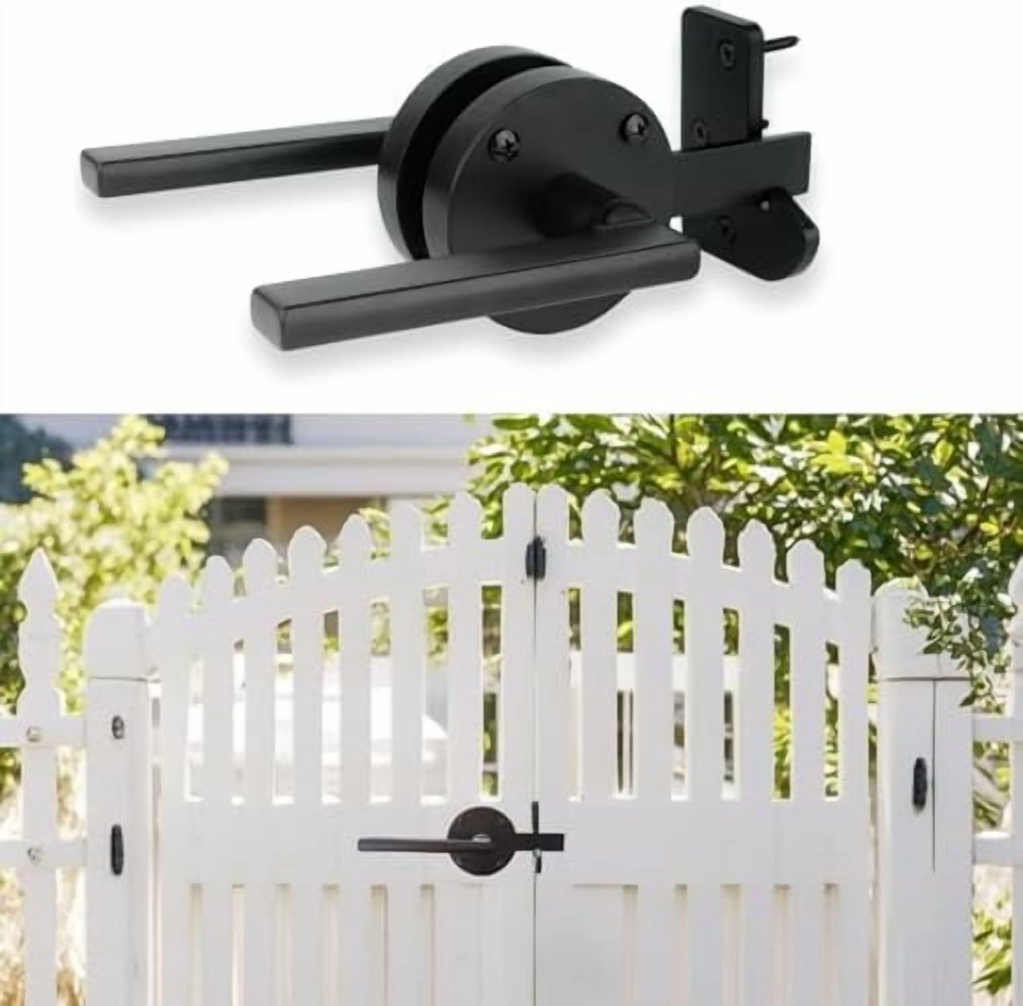Double Sided Gate Latch for Wooden Fence Heavy Duty Swinging Door Latch ...
