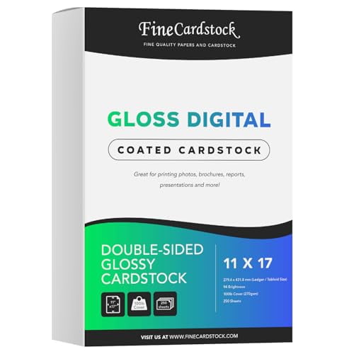 Double-Sided Gloss Digital C2S Cardstock Paper – Perfect for Color ...