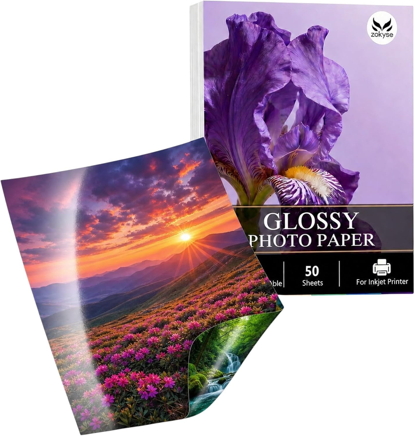 Double Sided Glossy Photo Paper 8.5 x 11, 260gsm Heavyweight Two Sided ...