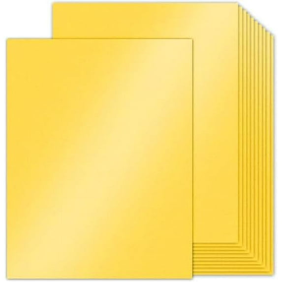 Double Sided Gold Cardstock 8.5 x 11 Metallic Paper, 100 Sheets 80lb ...