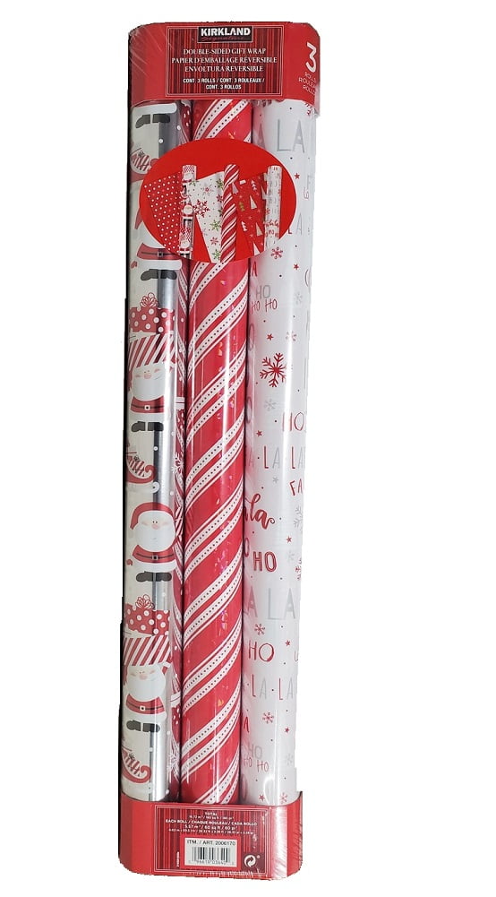 Kirkland Signature Wrapping Paper, Multiple Reversible Designs, 3 ...