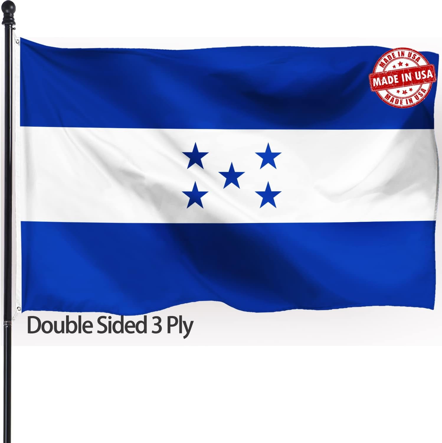 Double Sided Honduras Flag Heavy Duty Deluxe Honduran National Flags ...