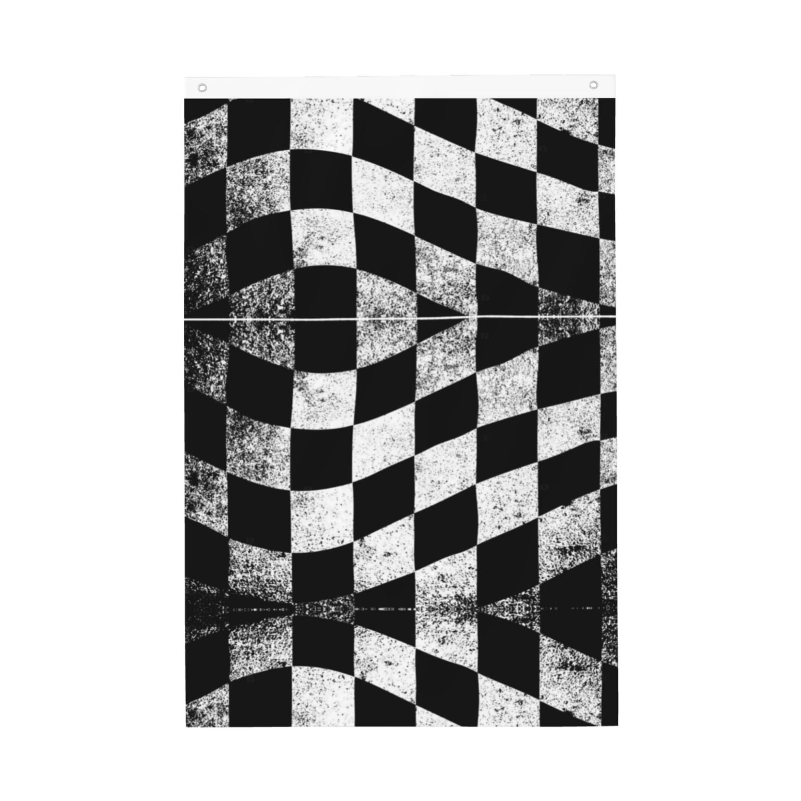 Double Sided House Flag Checkered Flag Garden Flag For Outside Room ...