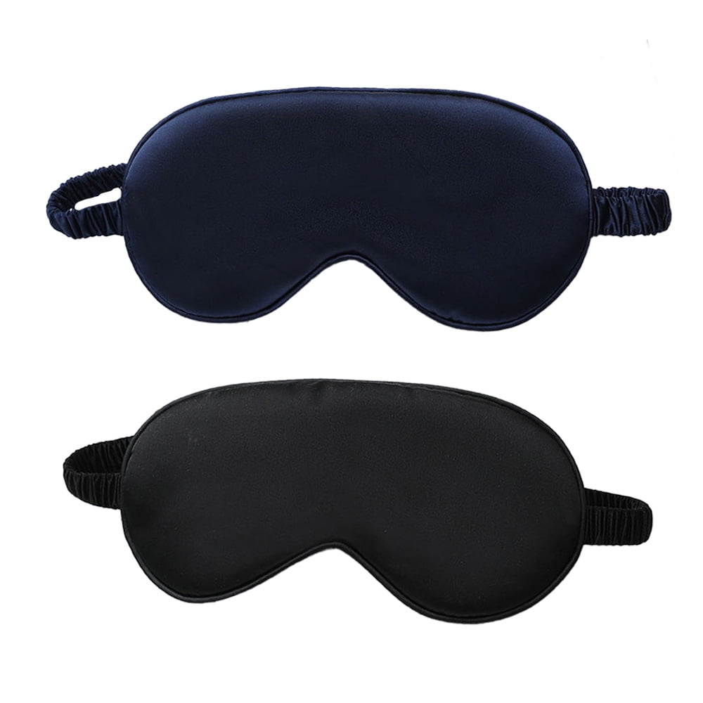 Double-Sided Imitation Silk Eye Mask with Elastic Strap for Side ...
