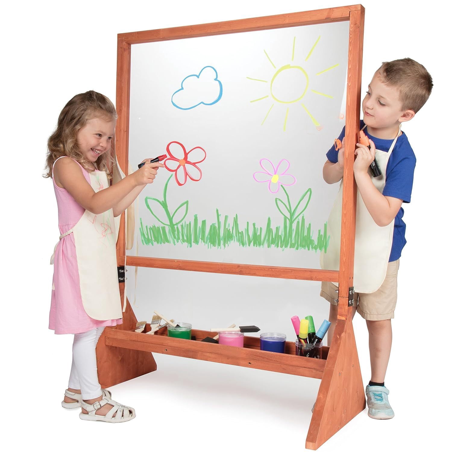 Double Sided Indoor/Outdoor Plexiglass Art Easel (21 x 36 x 51 in ...