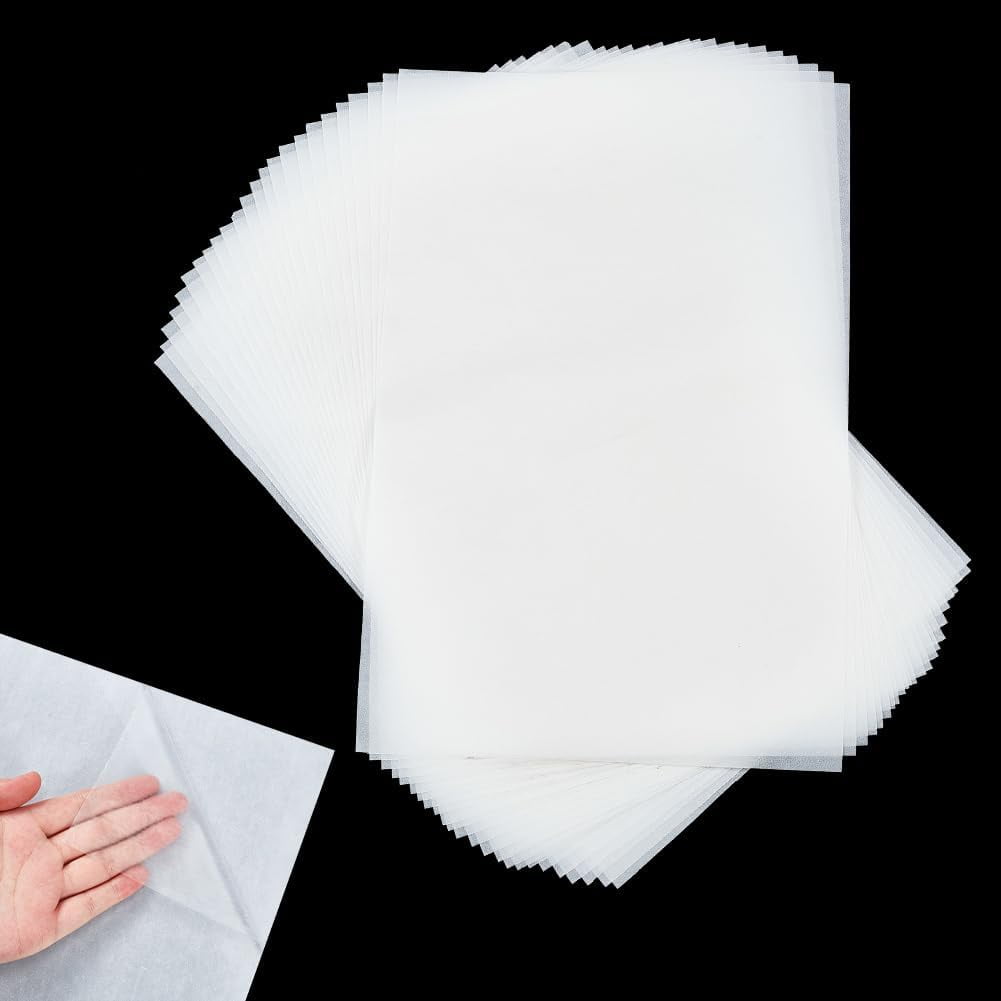 Double Sided Iron on Heat Adhesive Patch 24 PCS Fabric Fusing Sheet ...