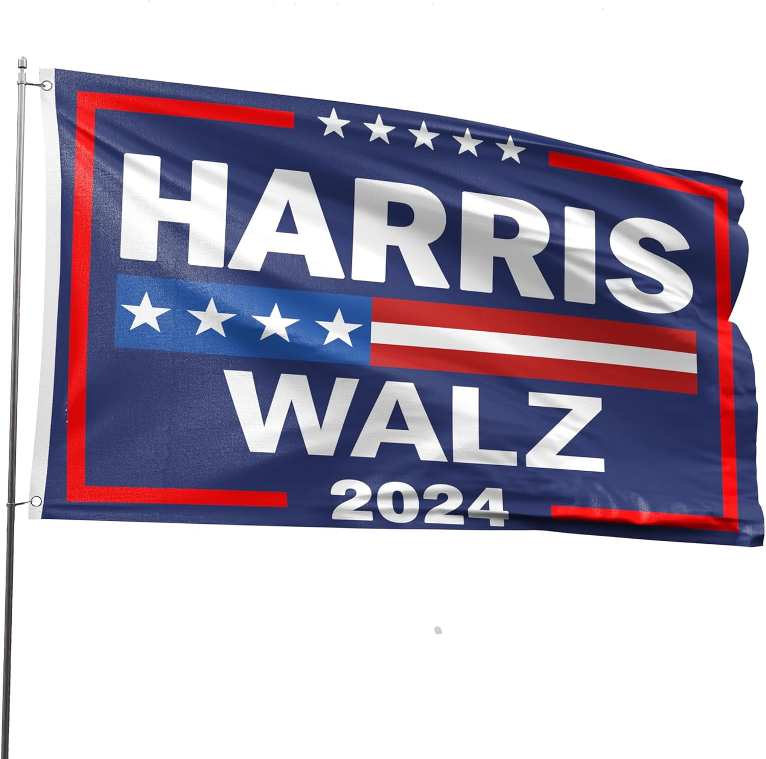Double Sided Kamala Harris Tim Walz 2024 Flag Harris For President ...
